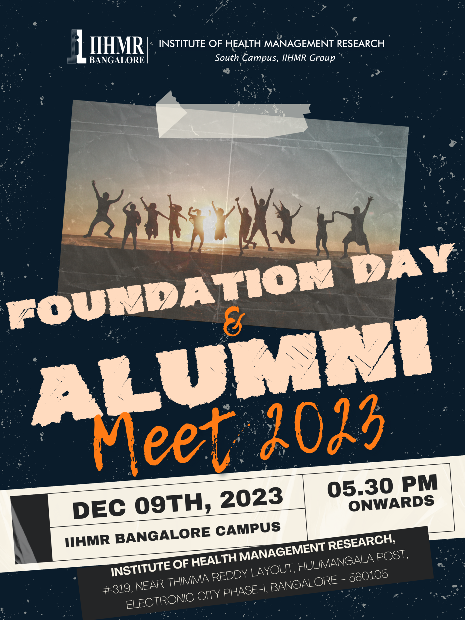 Foundation day and Alumni Meet on December 9th 2023 - Home | IIHMR ...